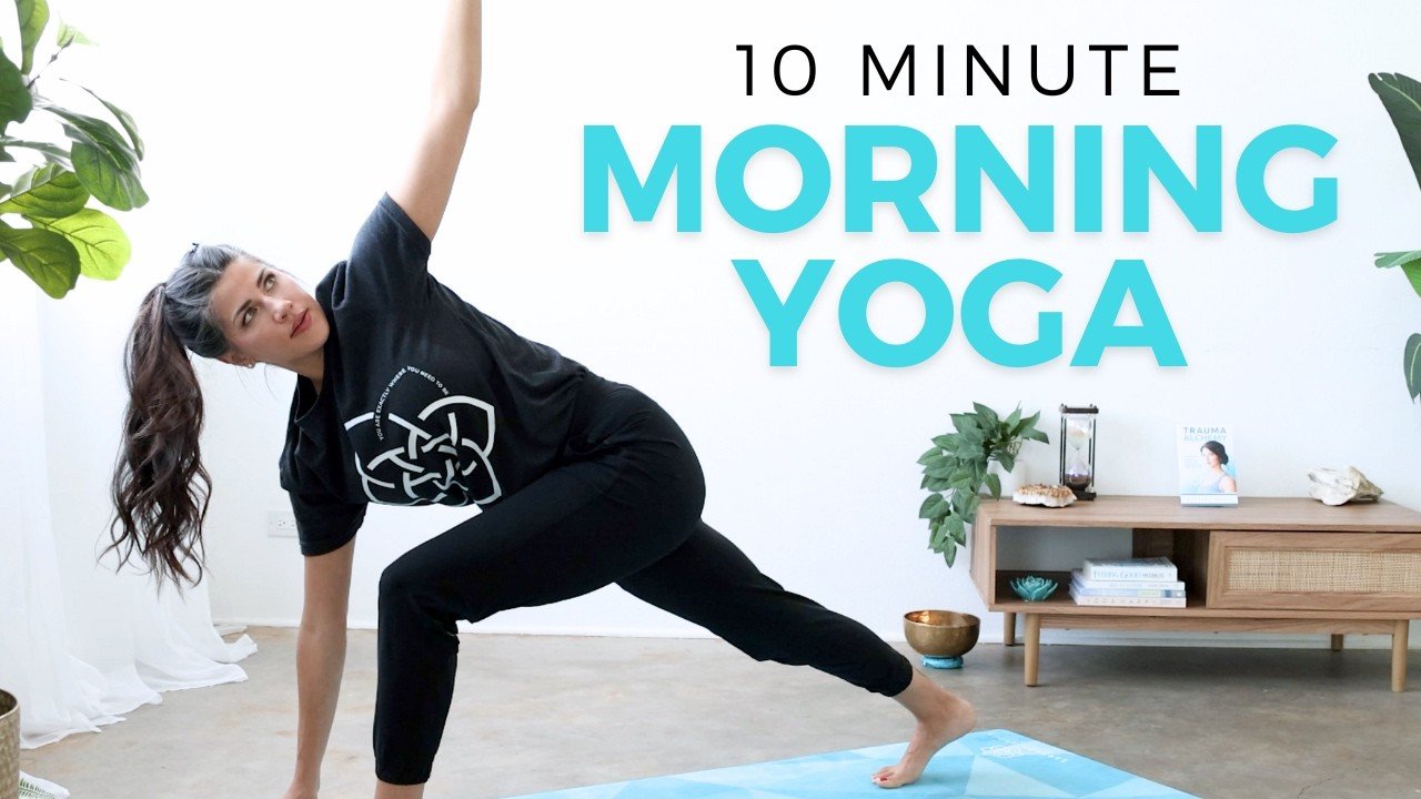 10 min Full Body Morning Yoga Flow for Energy - Beyond Bend