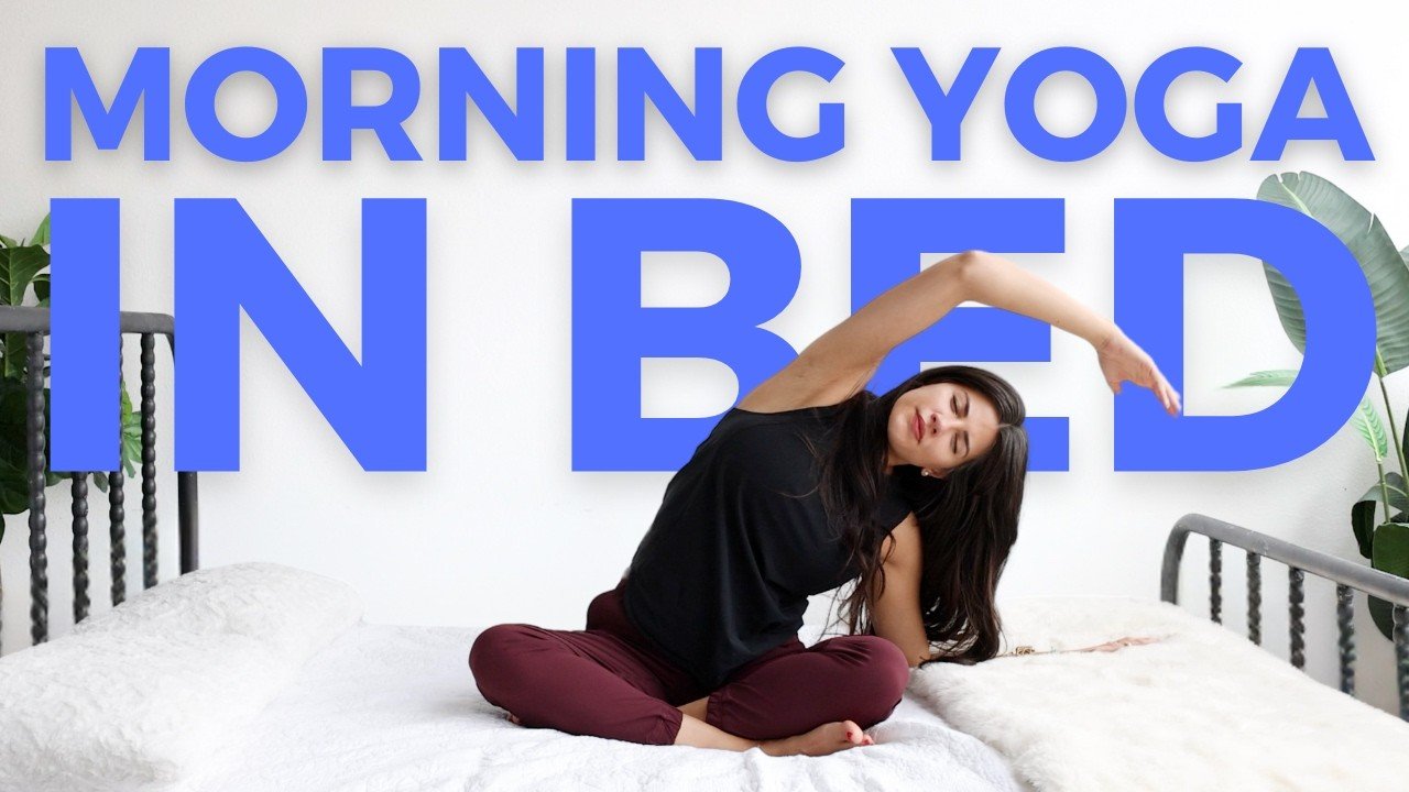 7 minute Morning Yoga Stretch in Bed | Wake up in Bed Stretch - Beyond Bend