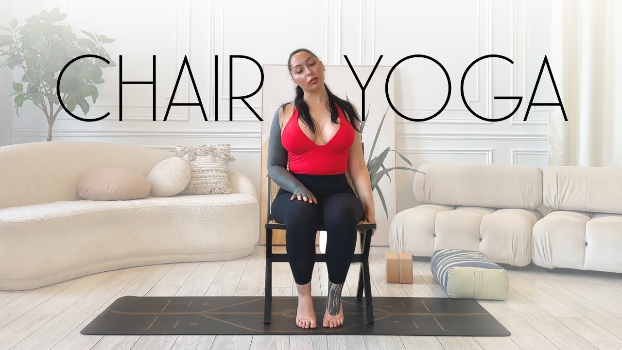 6 Min Chair Yoga Stretch - Wheelchair, Desk, Couch Yoga! - Beyond Bend